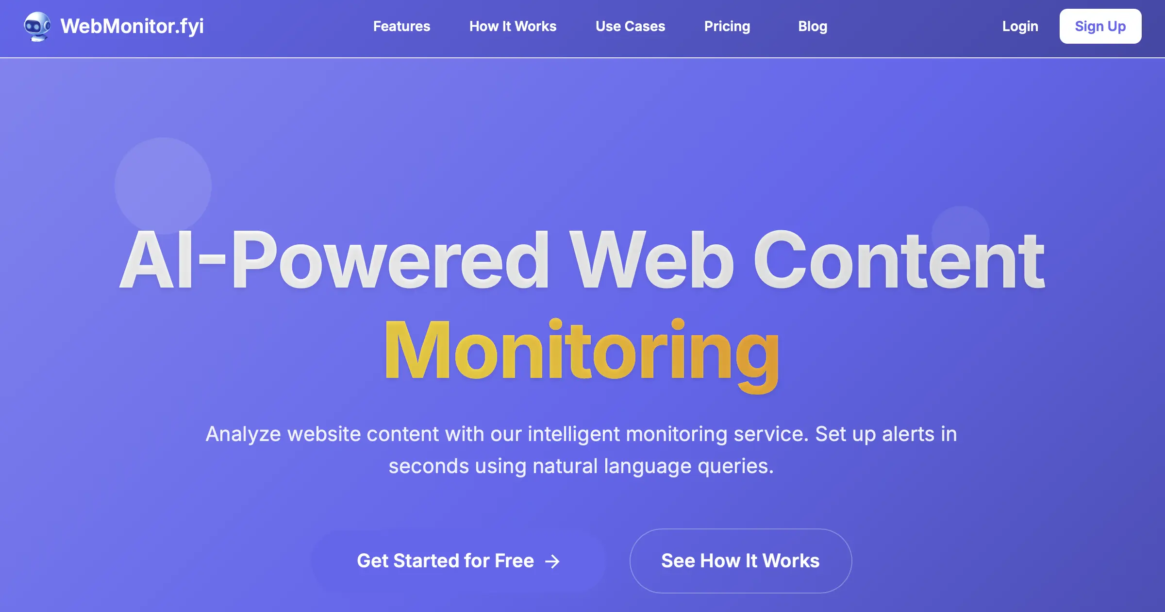 WebMonitor.fyi - AI-Powered Web Content Monitoring